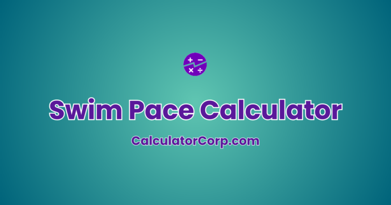Swim Pace Calculator | Get Your Average Pace Per 100m Or 100yd