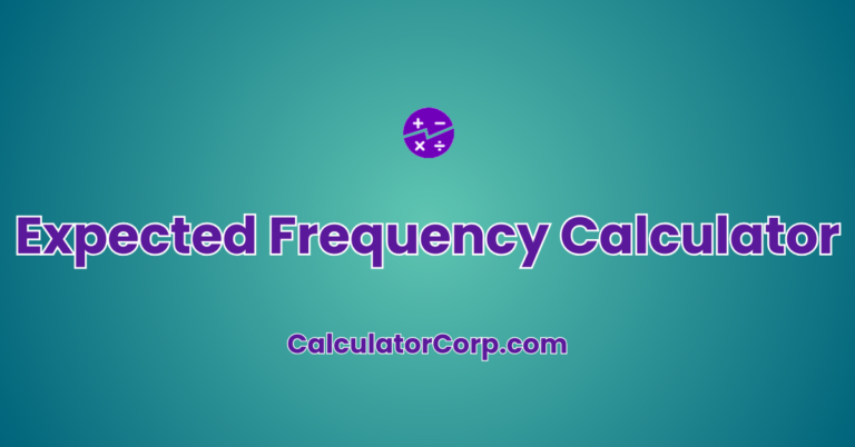 Expected Frequency Calculator | Find Expected Counts For Chi-Square Tests