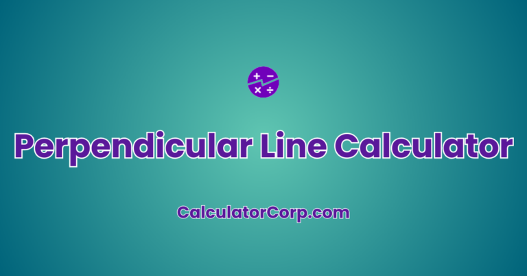 Perpendicular Line Calculator: Get Line Equations Swiftly