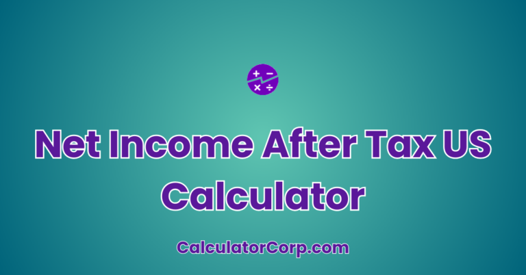 Net Income After Tax US Calculator | Estimate My Take-Home Pay