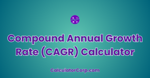 Compound Annual Growth Rate (CAGR) Calculator | Average Investment ...