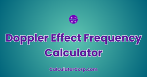 Doppler Effect Frequency Calculator | Calculate Observed Sound Frequency