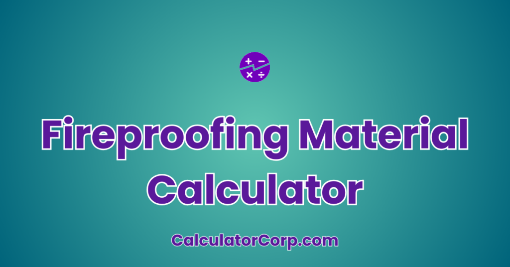 Fireproofing Material Calculator | Estimate Coverage And Quantity