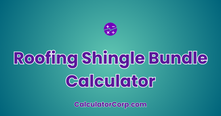 Roofing Shingle Bundle Calculator | How Many Bundles Are Needed?