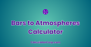 Bars To Atmospheres Calculator | Convert Bar To Atm Pressure Units
