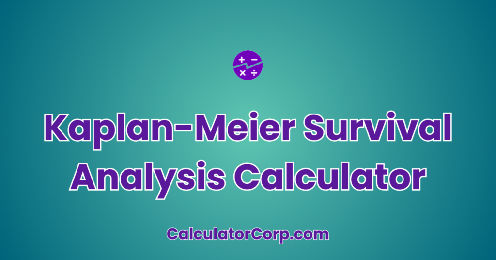 Kaplan-Meier Survival Analysis Calculator