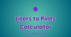 Liters To Pints Calculator