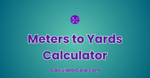 Meters To Yards Calculator