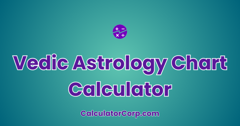 Vedic Astrology Chart Calculator 7165