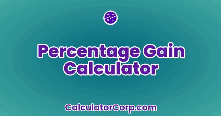 Percentage Gain Calculator