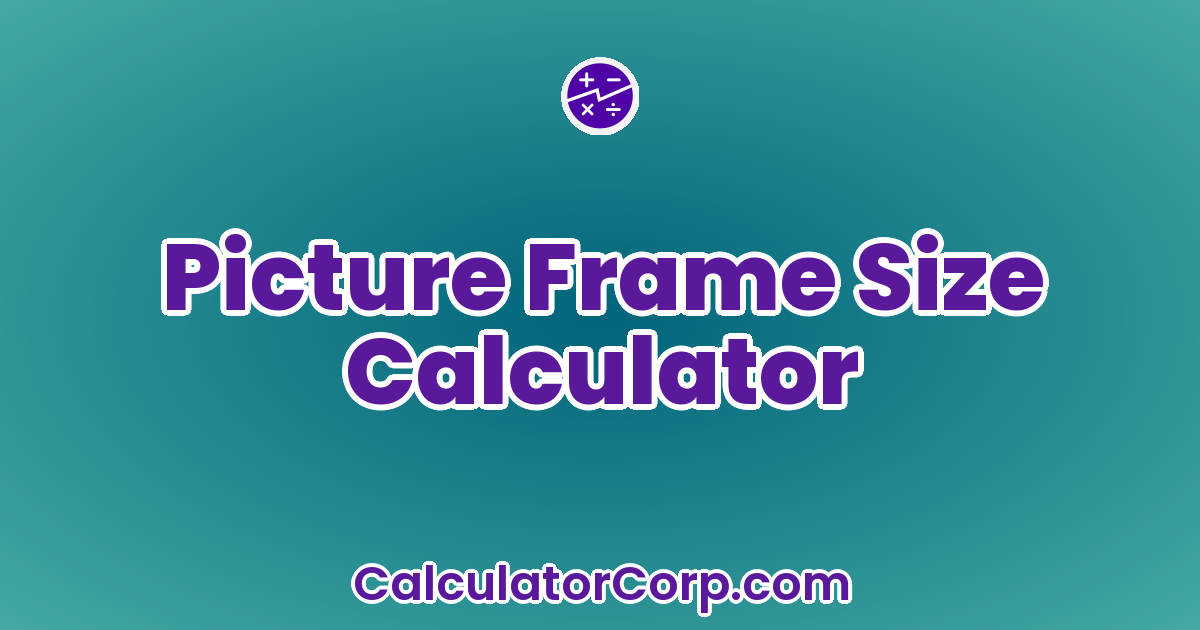 Picture Frame Size Calculator