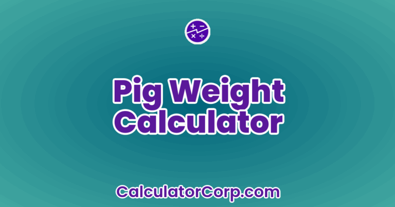 Pig Weight Calculator