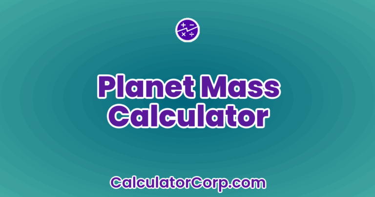 Planet Mass Calculator