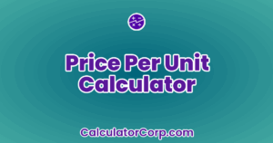 Price Per Unit Calculator