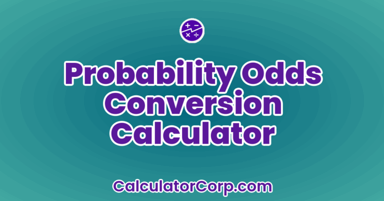 Probability Odds Conversion Calculator