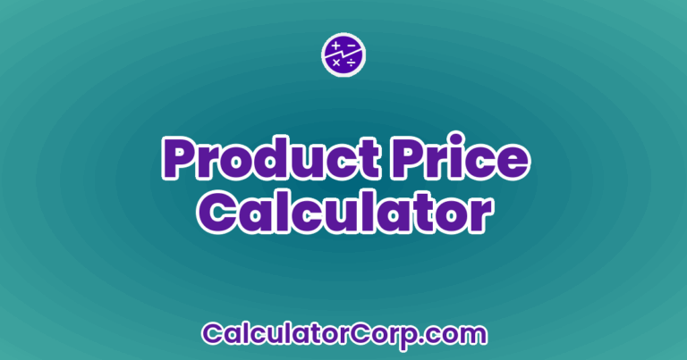 Product Price Calculator