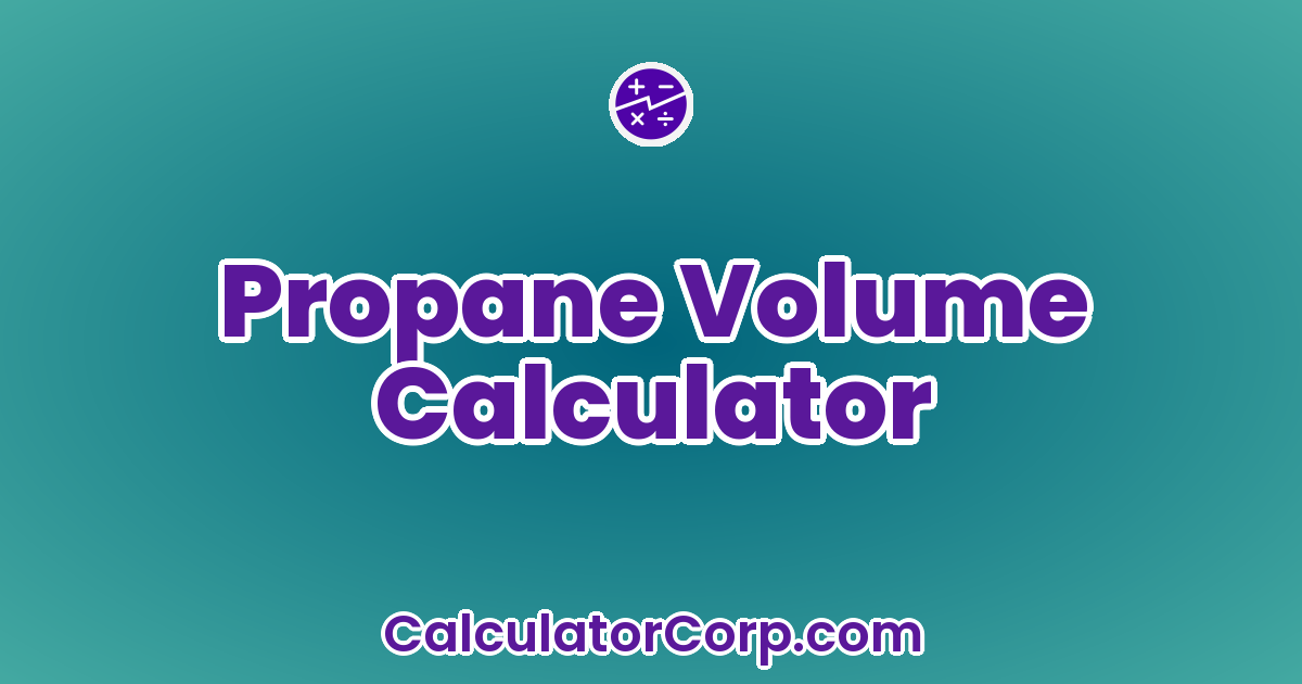 Propane Volume Calculator