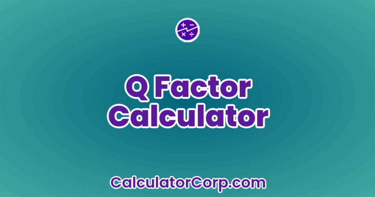 Q Factor Calculator