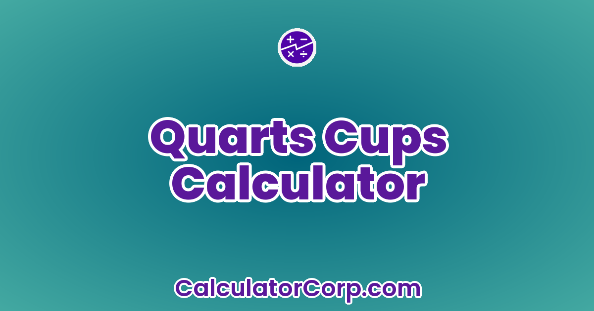 Quarts Cups Calculator