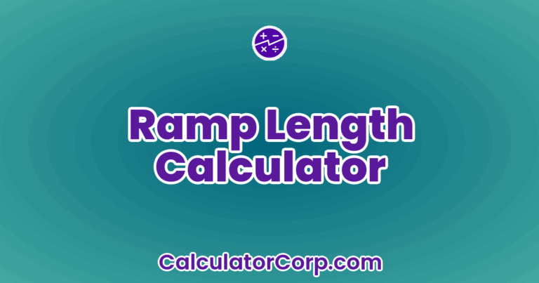 Ramp Length Calculator