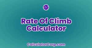 Rate Of Climb Calculator