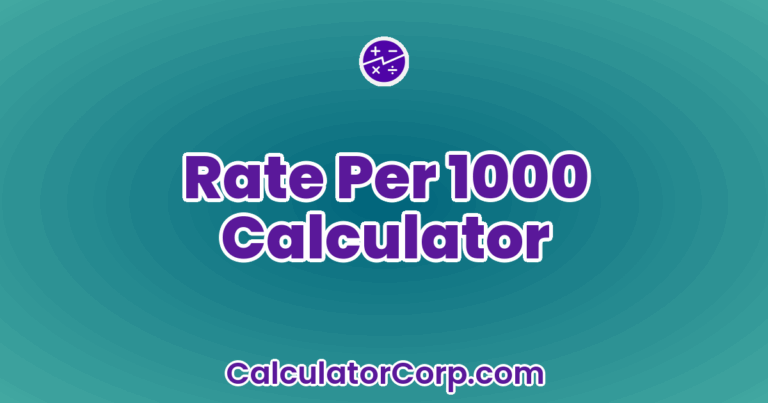 Rate Per 1000 Calculator
