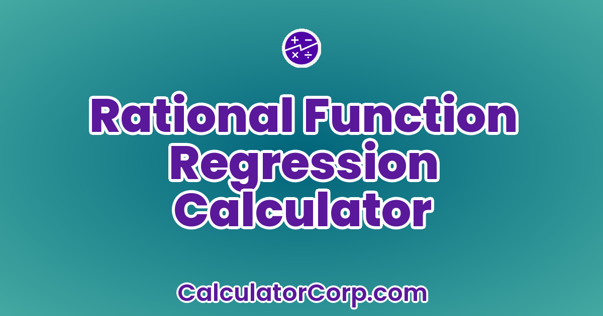 Rational Function Regression Calculator