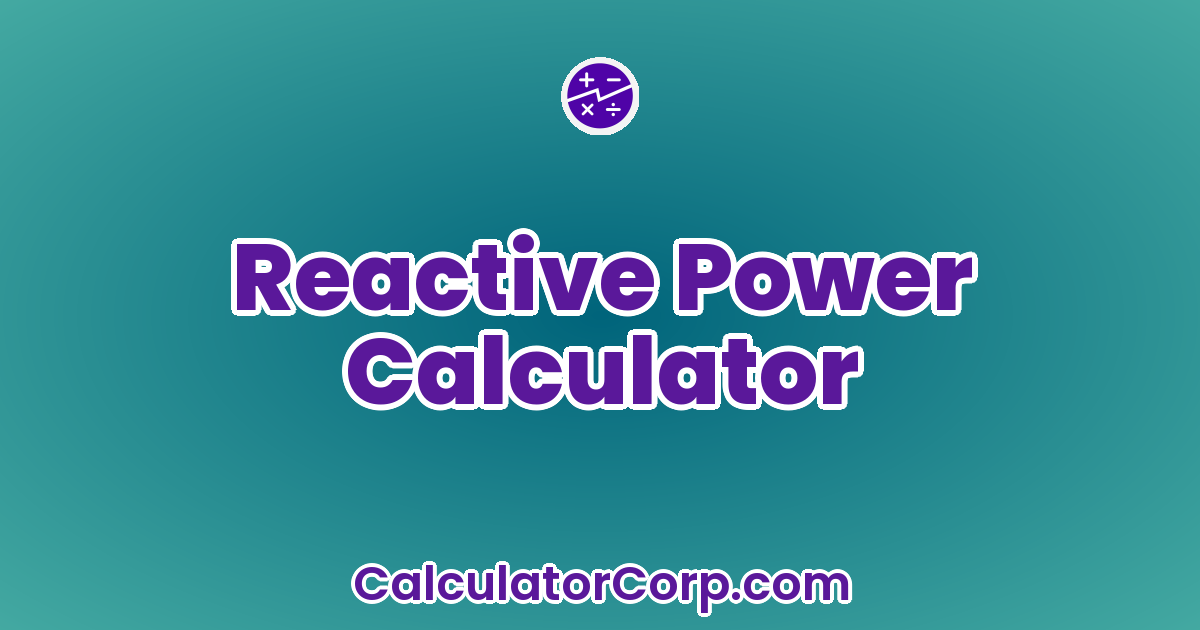 Reactive Power Calculator
