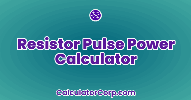 Resistor Pulse Power Calculator