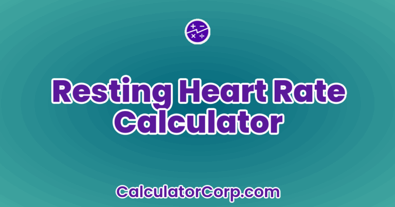 Resting Heart Rate Calculator