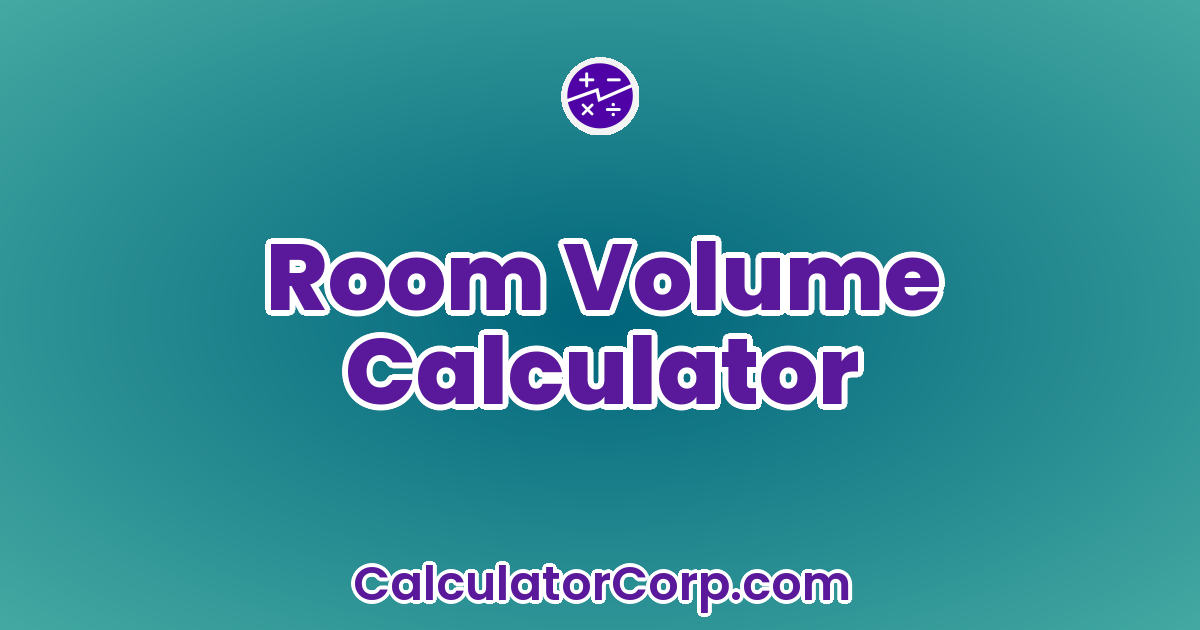 Room Volume Calculator