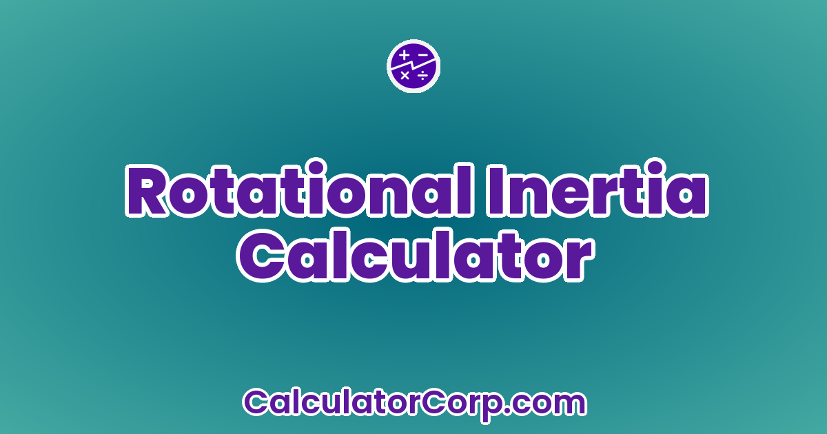 Rotational Inertia Calculator