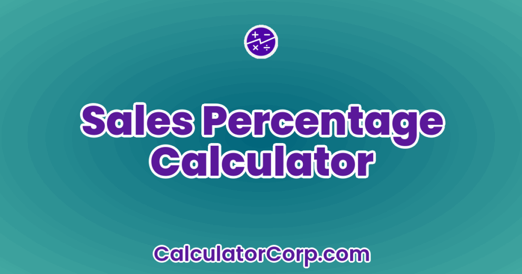 Sales Percentage Calculator