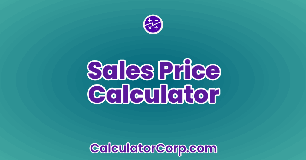 Sales Price Calculator