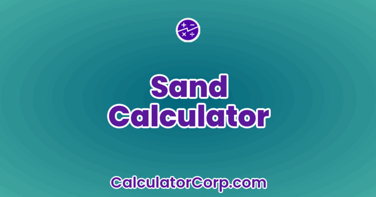 Sand Calculator