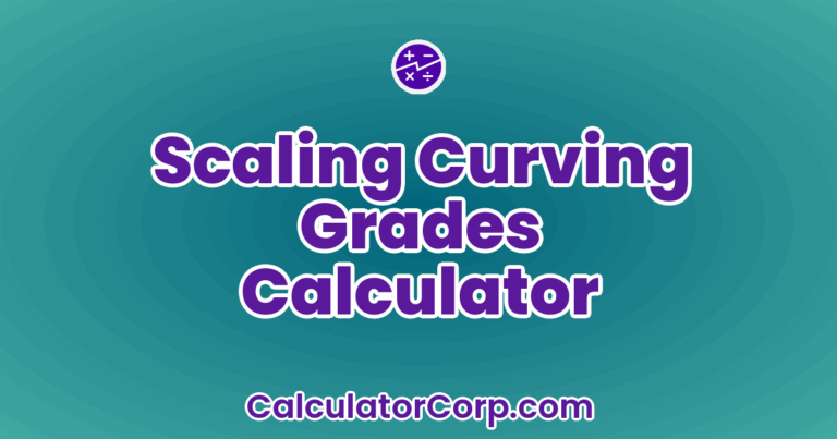 Scaling Curving Grades Calculator