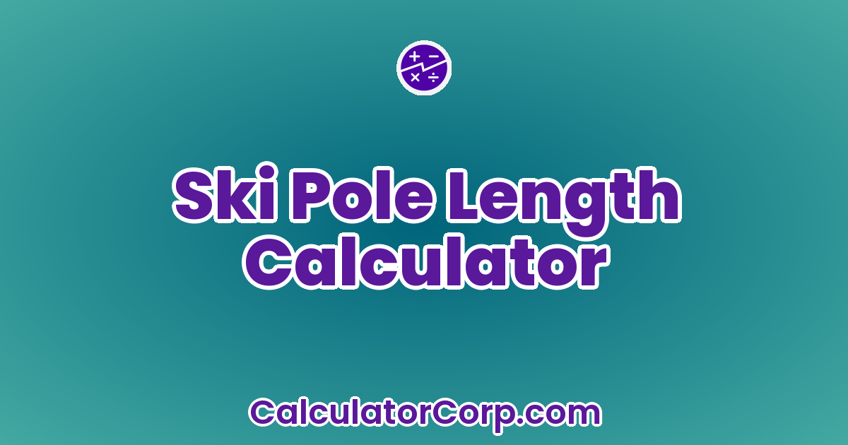 Ski Pole Length Calculator