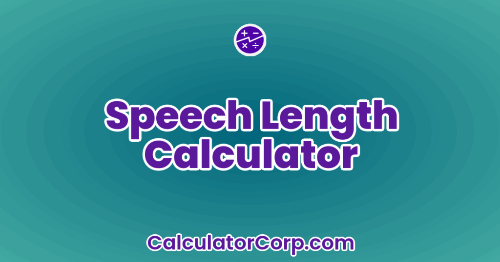 Speech Length Calculator