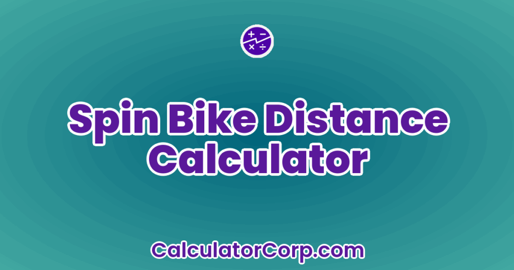 Spin Bike Distance Calculator