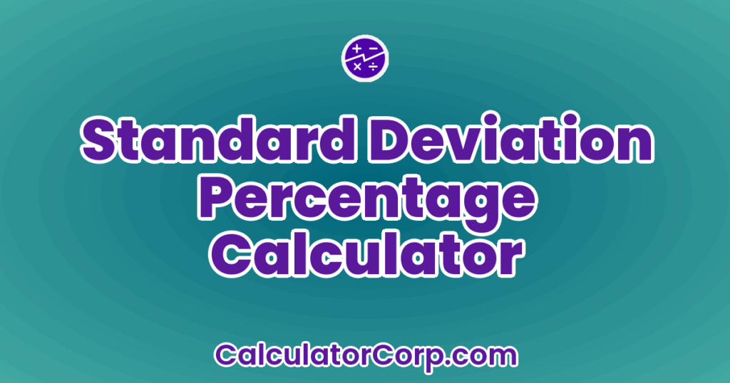 Standard Deviation Percentage Calculator