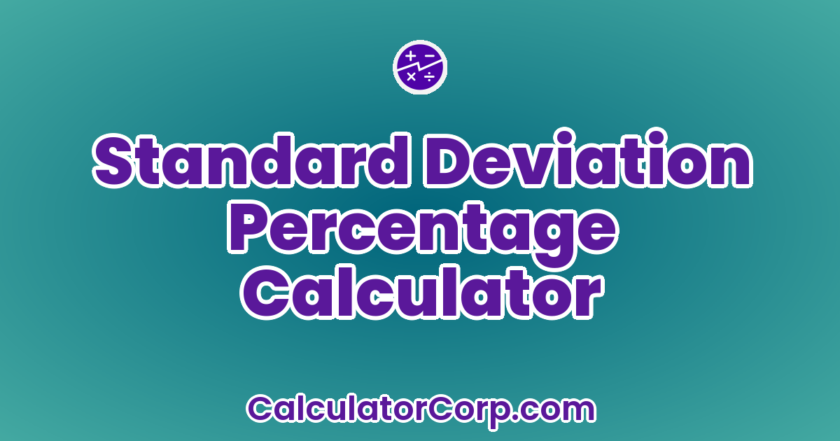 Standard Deviation Percentage Calculator