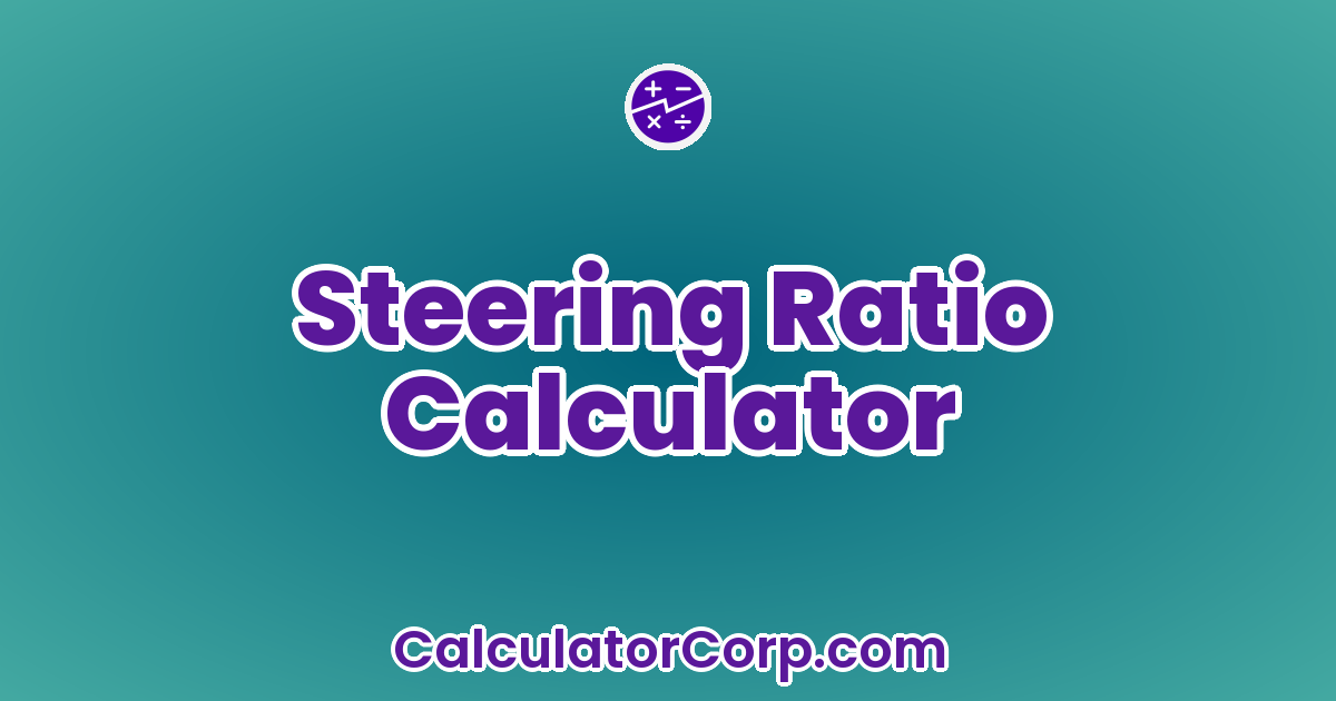 Steering Ratio Calculator