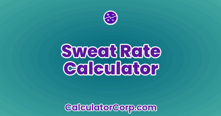 Sweat Rate Calculator (Updated)