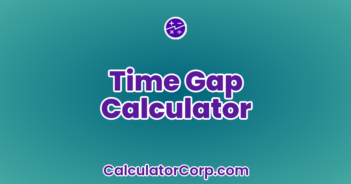 Time Gap Calculator