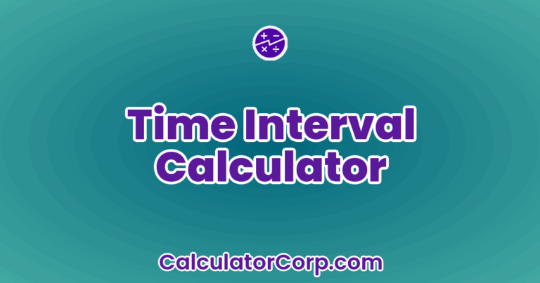 Time Interval Calculator