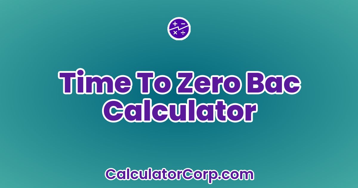 Time To Zero Bac Calculator
