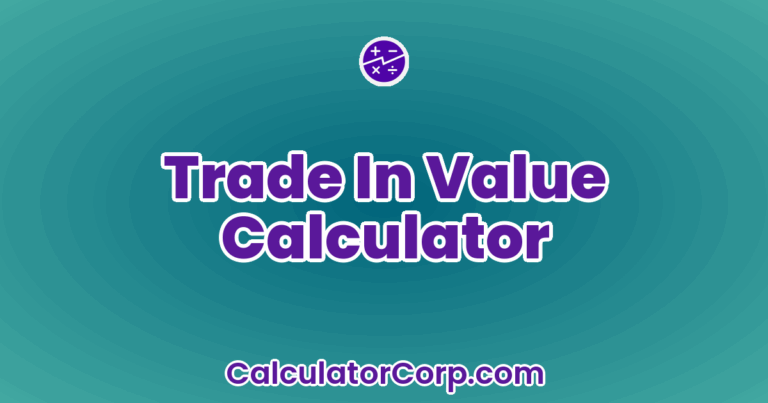 Trade In Value Calculator