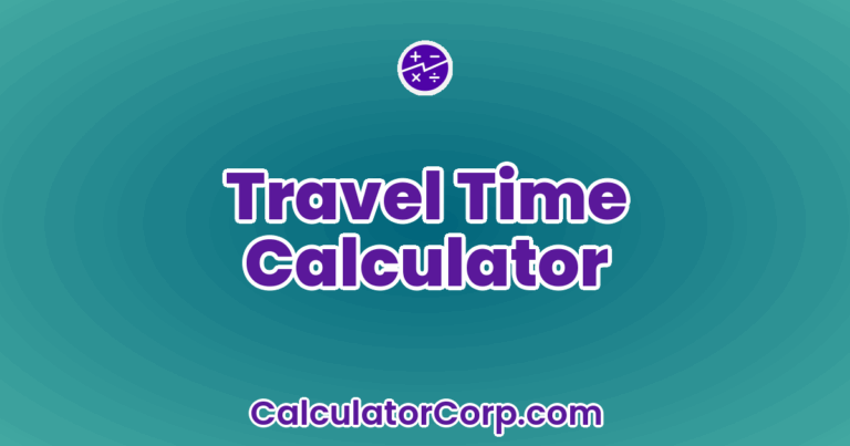 Travel Time Calculator