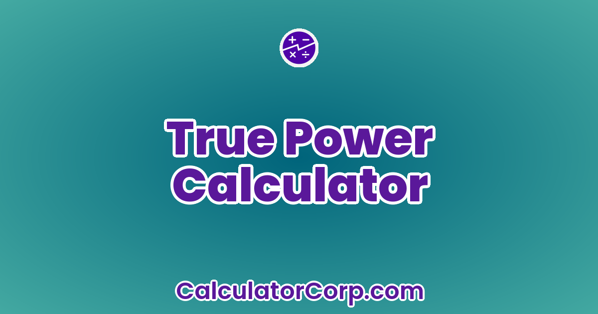 True Power Calculator