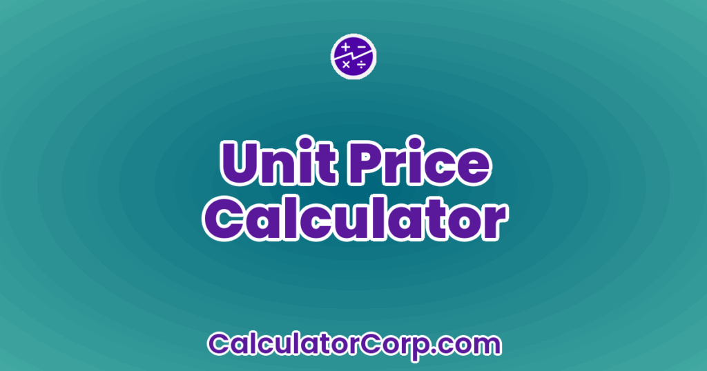 Unit Price Calculator